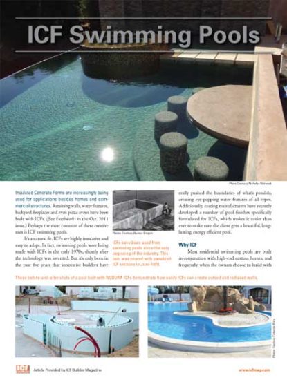 ICF Swimming Pools | ICF Builder Magazine